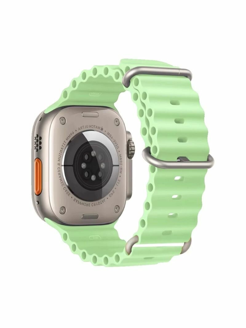Ocean Band для Apple Watch 11 10 42мм силиконовый спортивный ремешок