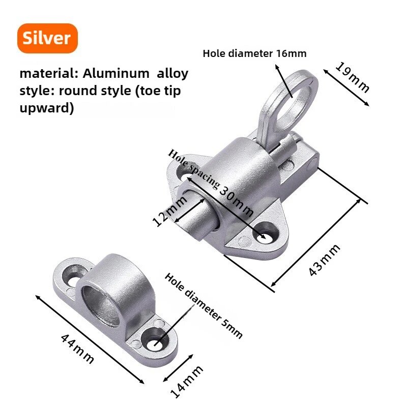 1 шт. пружинный дверной замок - автоматическая и самозакрывающаяся безопасность - прочный отскок механизм с предохранительным кольцом и винтом