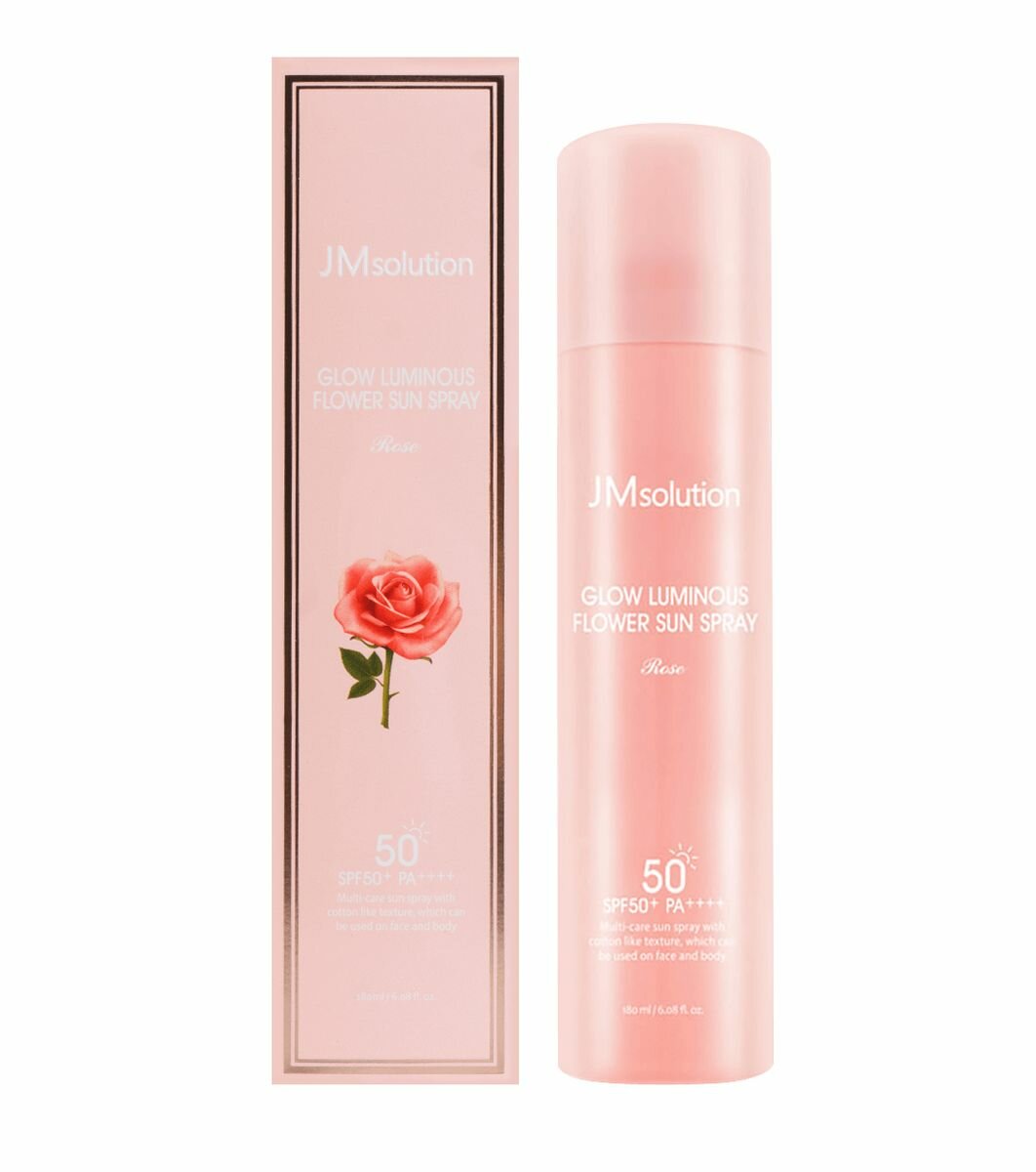Солнцезащитный спрей для лица и тела JMSolution Glow Luminous Flower Sun Spray SPF 50+PA++++ 180 мл