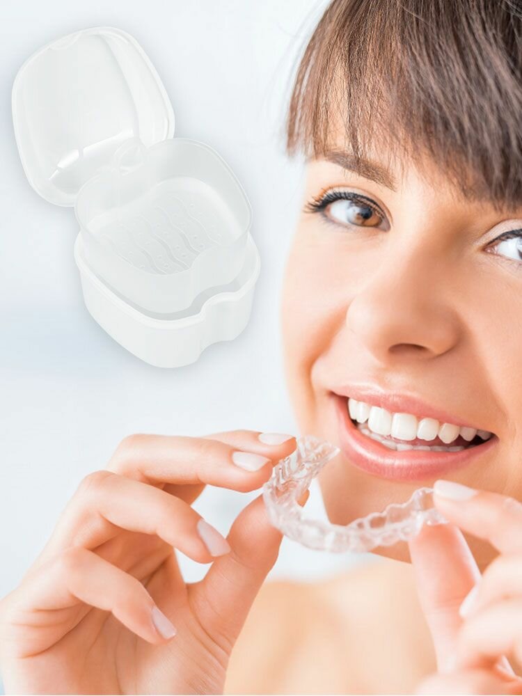 Контейнер для капп хранения зубных протезов, мостов, пластинок, элайнеров, стоматологических конструкций