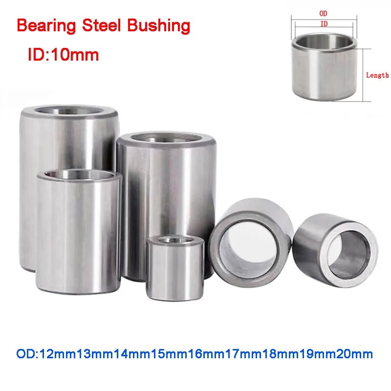 Стальная втулка подшипника 10х12х6 мм 10x12x25mm-1pcs