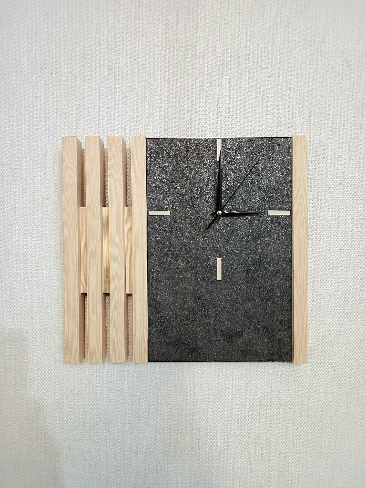 Часы Настенные Интерьерное Дизайнерское Панно Рейки Стильный Лофт