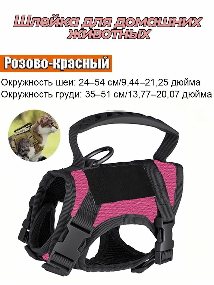 Шлейка с поводком для кошек и собак Удобная переноска для животных Регулируемые ремни 4 цветов шлейка для кошек и собак шлейка с поводком регулируемая шлейка