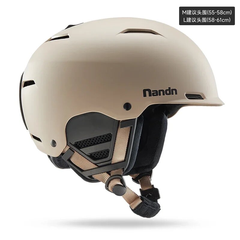 NANDN Шлем для лыж и сноуборда L, Gravel color