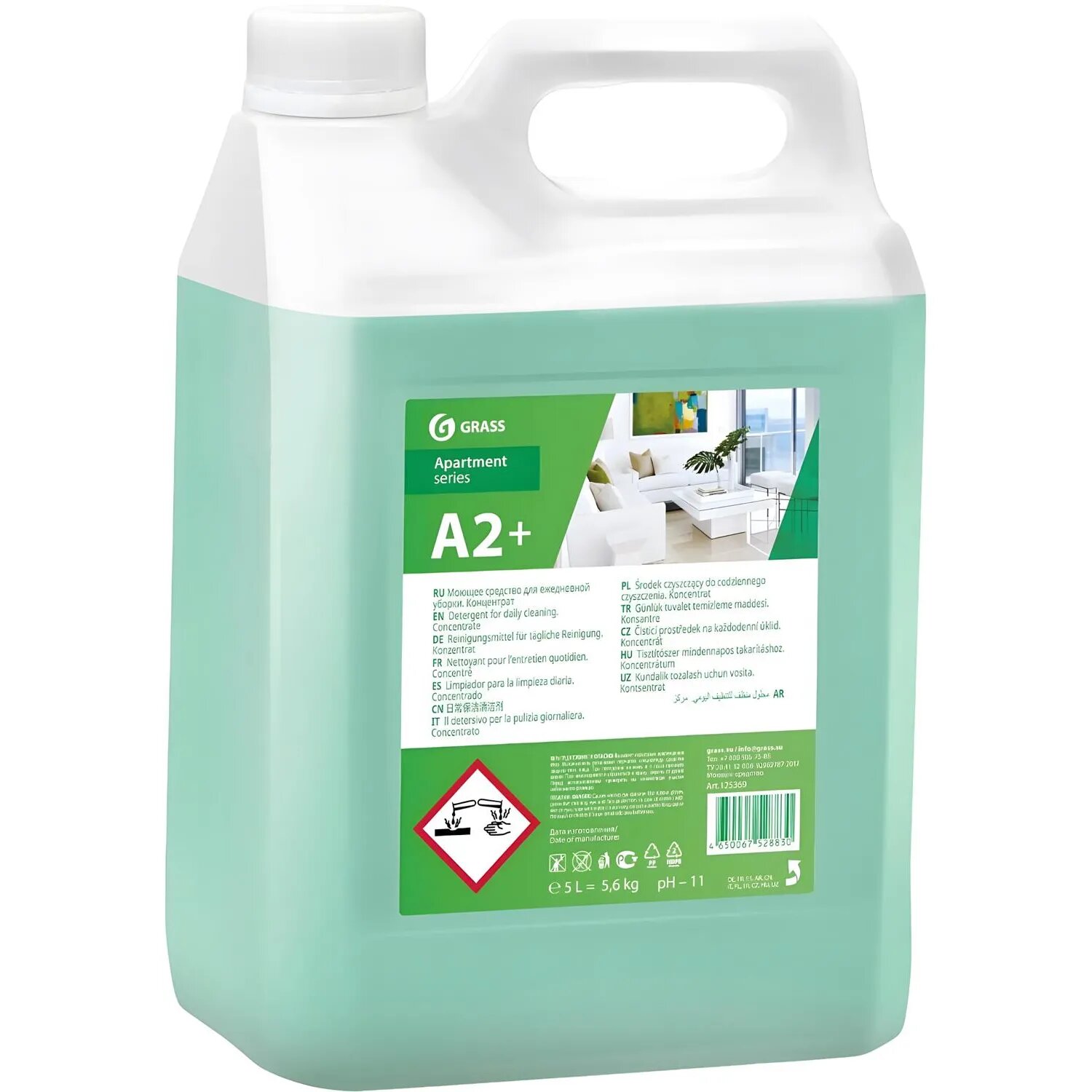 Профхим интерьер щел конц. д/ежедн уборки Grass/Apartment series А2+, 5.6кг