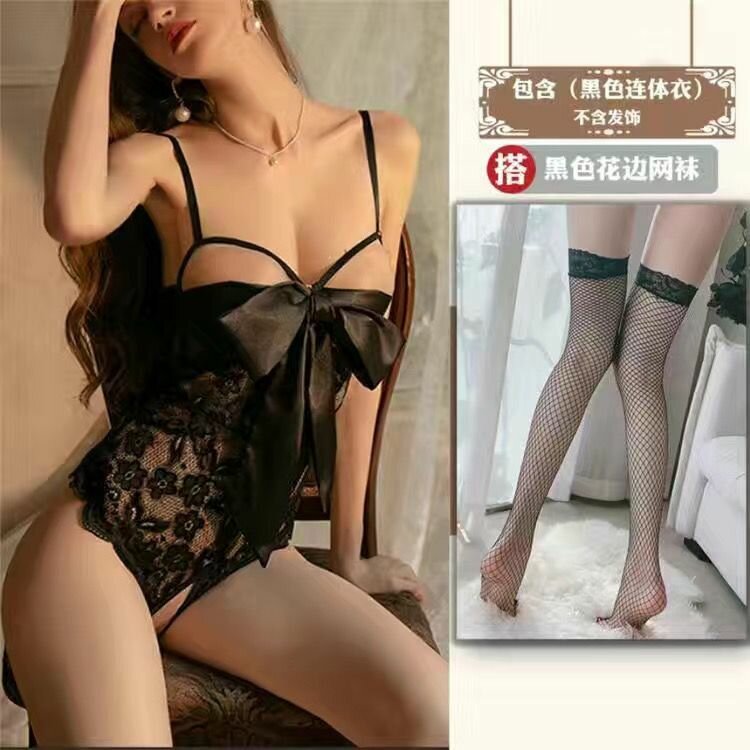 Сексуальное нижнее белье с эффектом пуш-ап, ночная одежда для женщин, увеличивающая маленький бюст, открытый промежность, боди без необходимости снимать, страстный горячий флирт набор