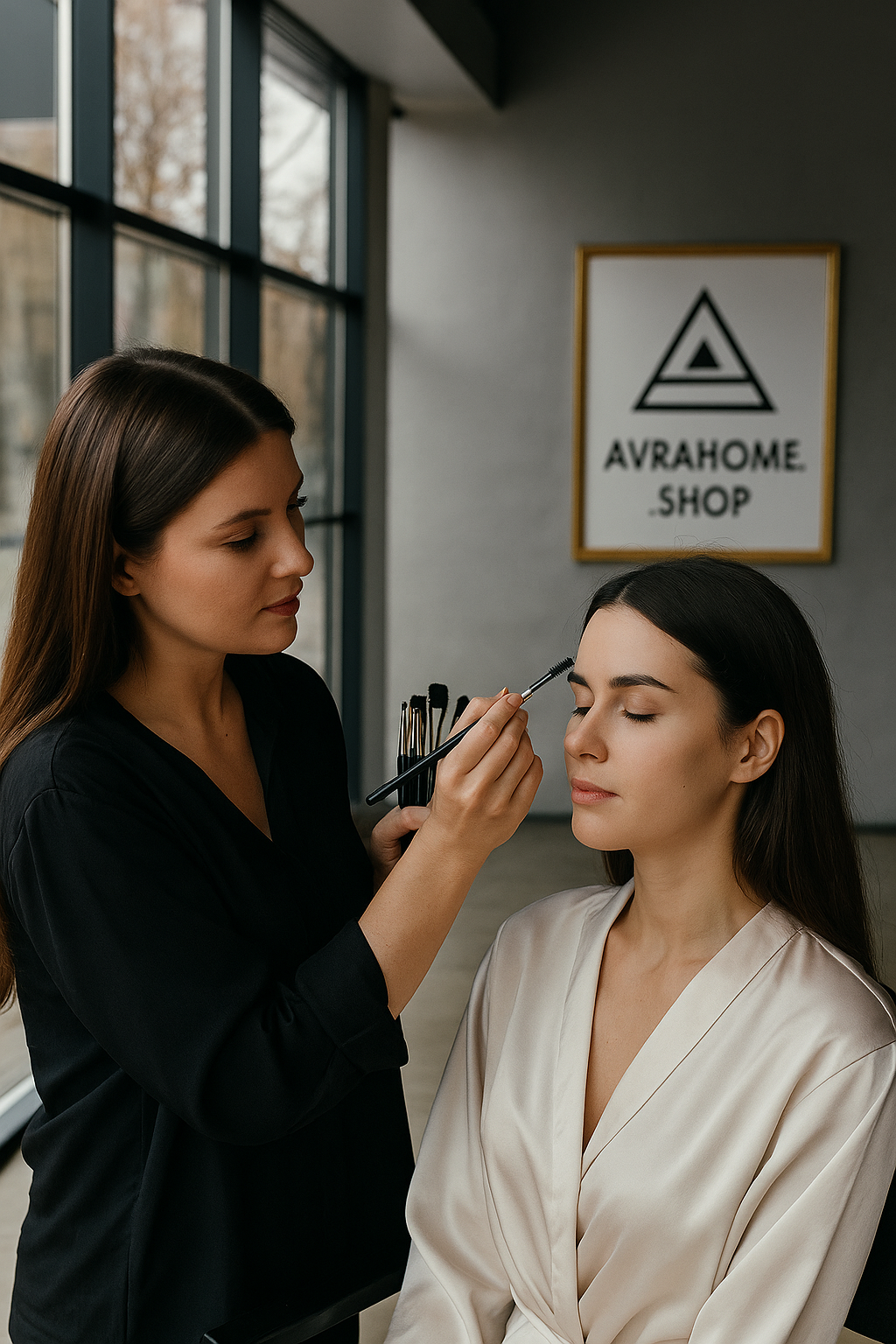 Кисти маленькие для макияжа, набор 24 шт художественные