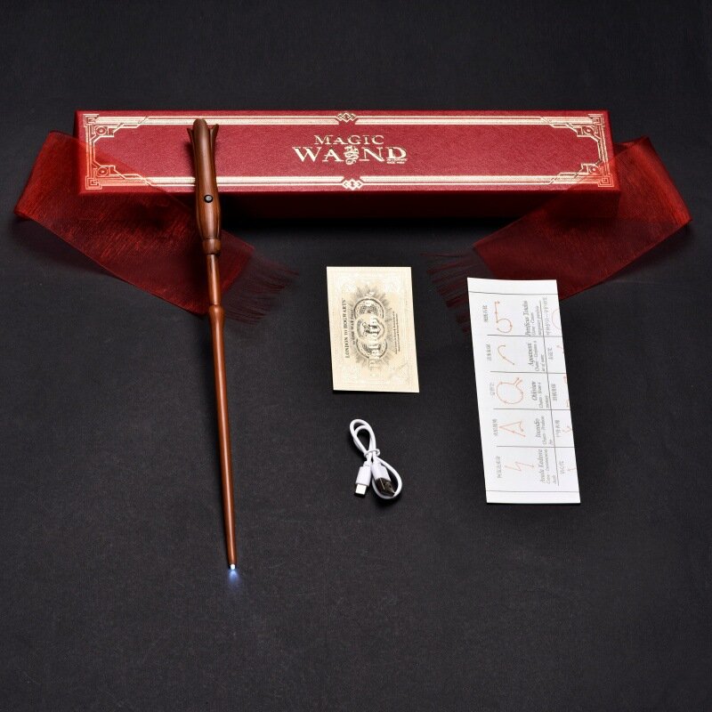 Волшебная палочка Гарри Поттера, перезаряжаемая светящаяся палочка Гарри Поттера, волшебная палочка Гермионы, Хэллоуин COS скипетр
