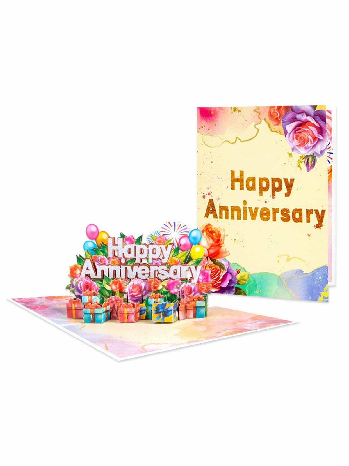 3D всплывающая открытка с юбилеем, всплывающая Валентинка, Любовная открытка для партнера