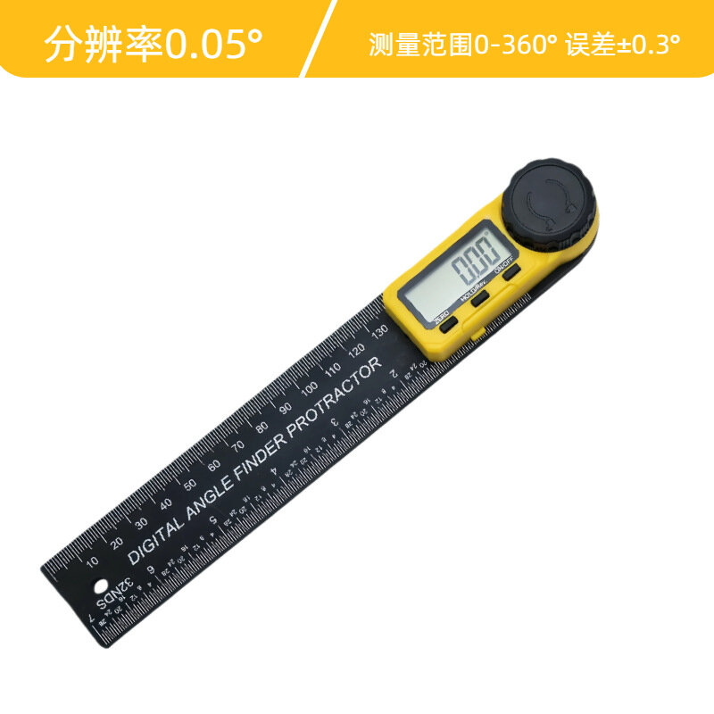 Цифровая угловая линейка, высокоточный транспортир, 2-в-1, универсальная угловая линейка, линейка для деревообработки, многофункциональная линейка