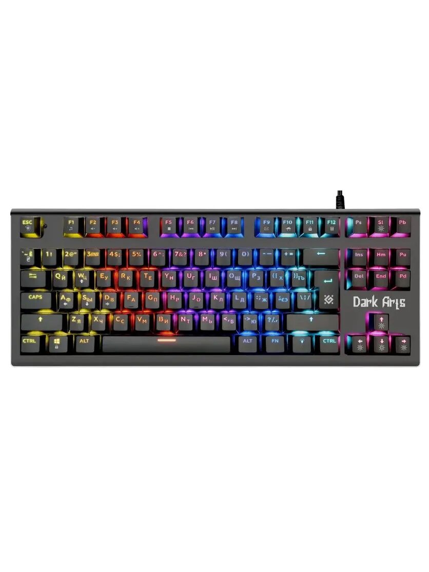Клавиатура Defender Dark Arts GK-375 RU механическая , радужная, 87 клавиш