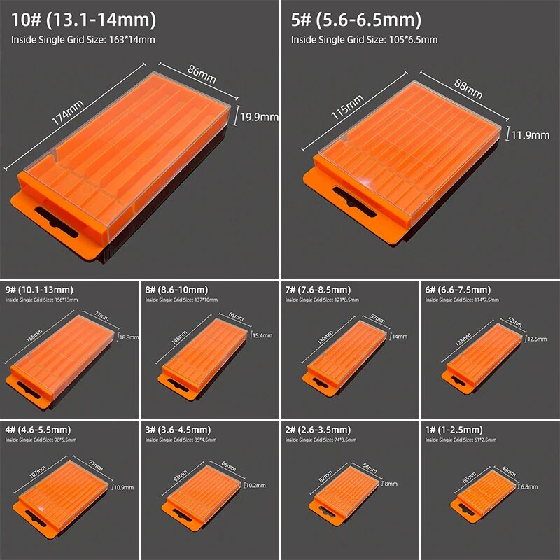 Ящик для хранения спиральных сверл, 10Pcs