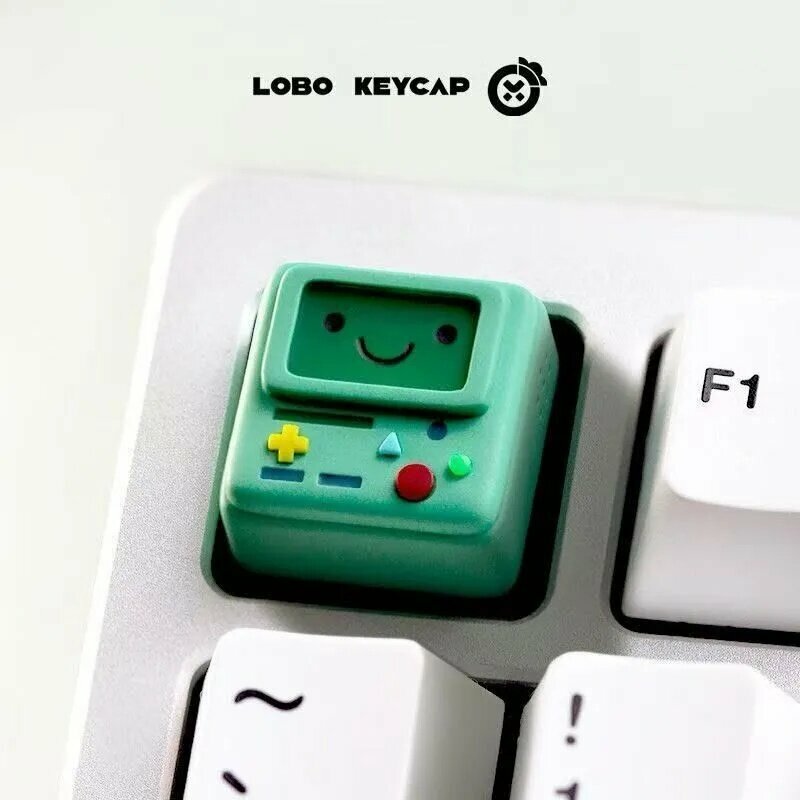 Кейкапы для механической клавиатуры Колпачки Artisan Keycap "Ретро Консоль": 1U клавиша ESC, смола, подсветка, ручная работа, для MX Switch