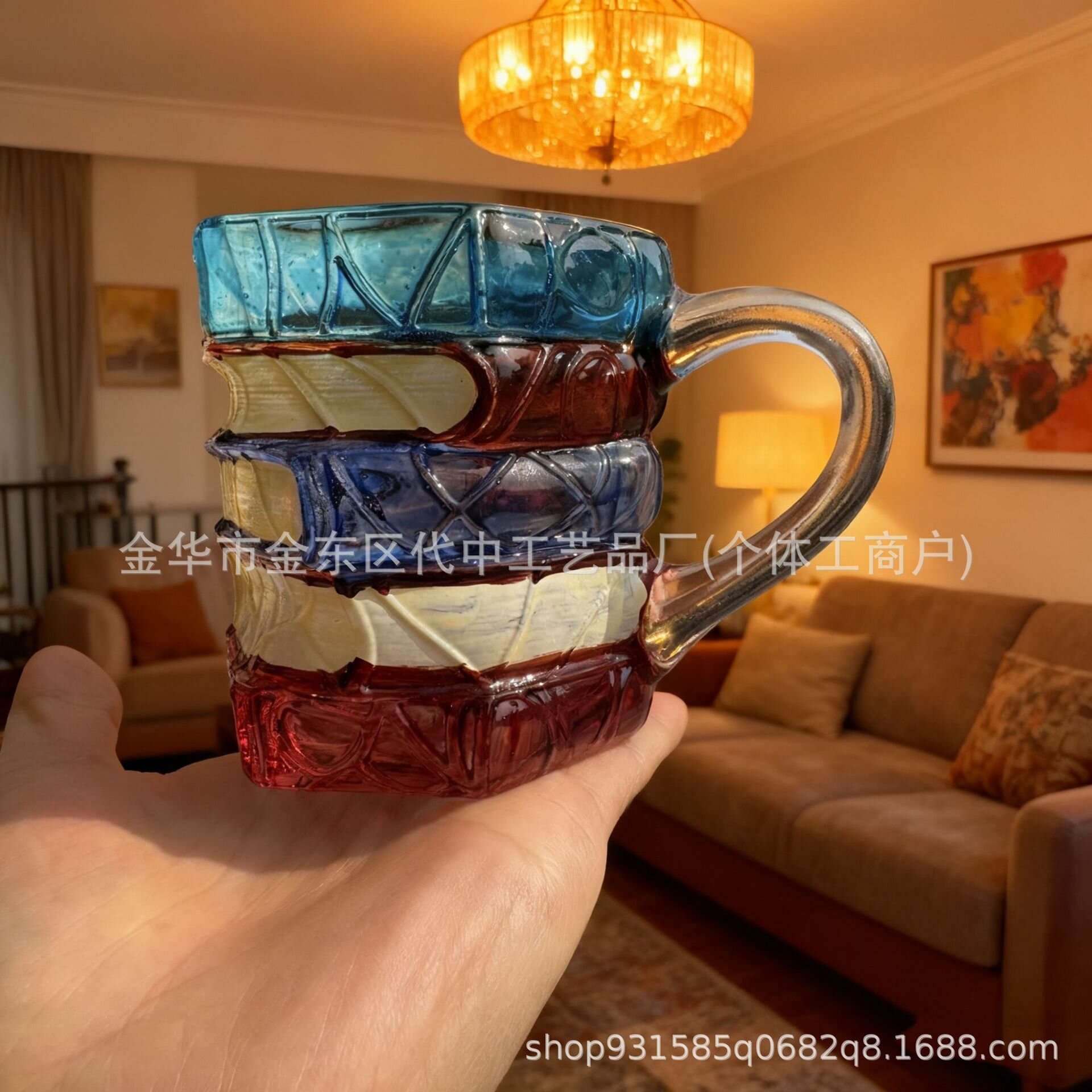 Кружка с рисунком книги 3D, уникальная кружка для кофе с эффектом стопки книг