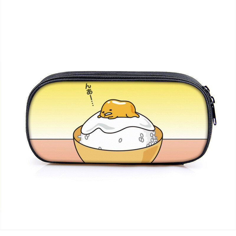 Egg yolk gudetama милый круглый пенал с просторным отсеком для школьных принадлежностей и офисных товаров стиль 23
