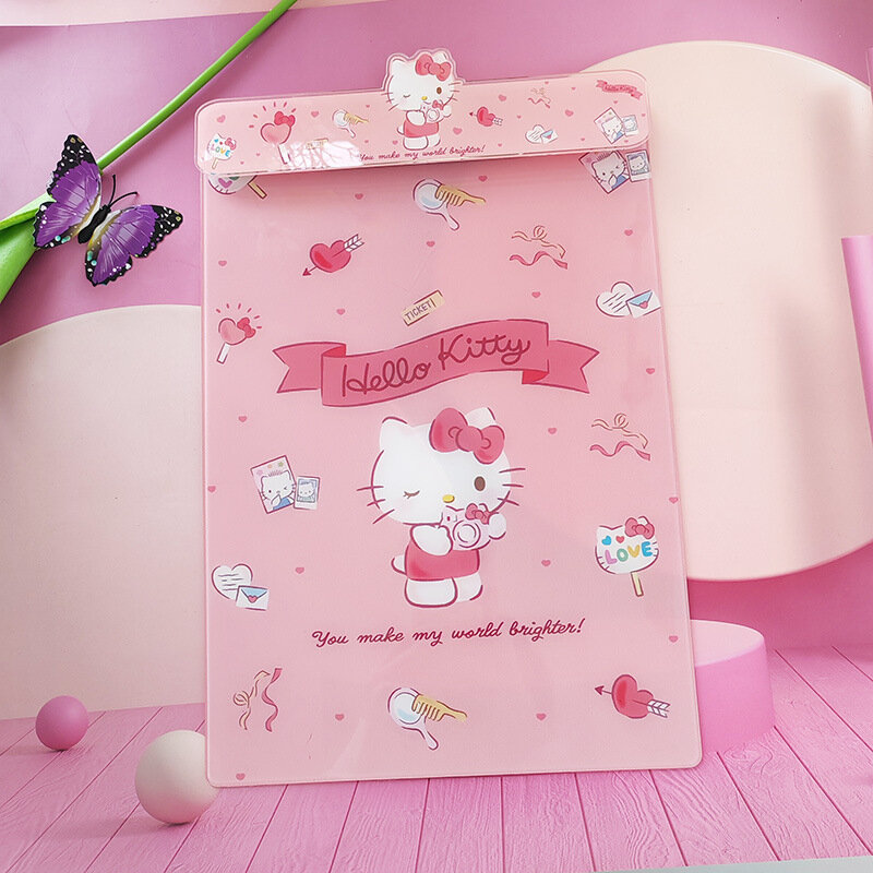 Студенческий планшет для письма A4, папка с мультяшным собакой, кошкой, звездами, милый детский маленький магазин, акриловый планшет A4 с клипом