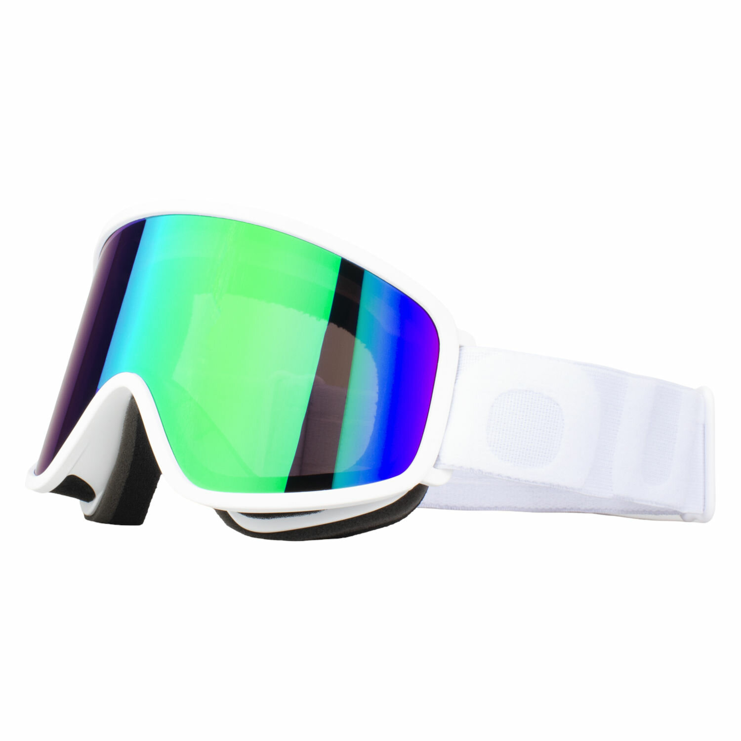 Маска горнолыжная Out Of Flat White/Green Mci S3