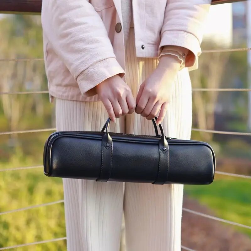 Кожаный чехол и сумка для флейты