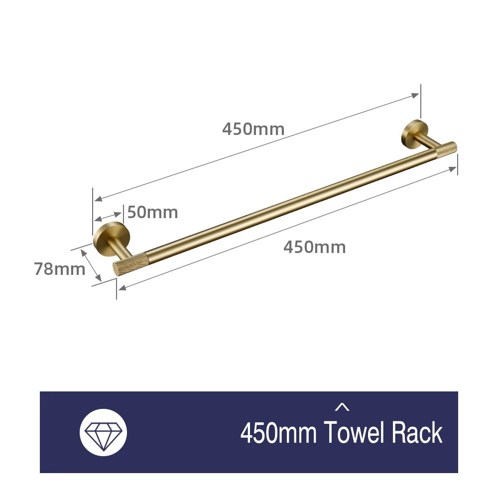 Настенный держатель для полотенец 450 мм, цвет towel rack-45