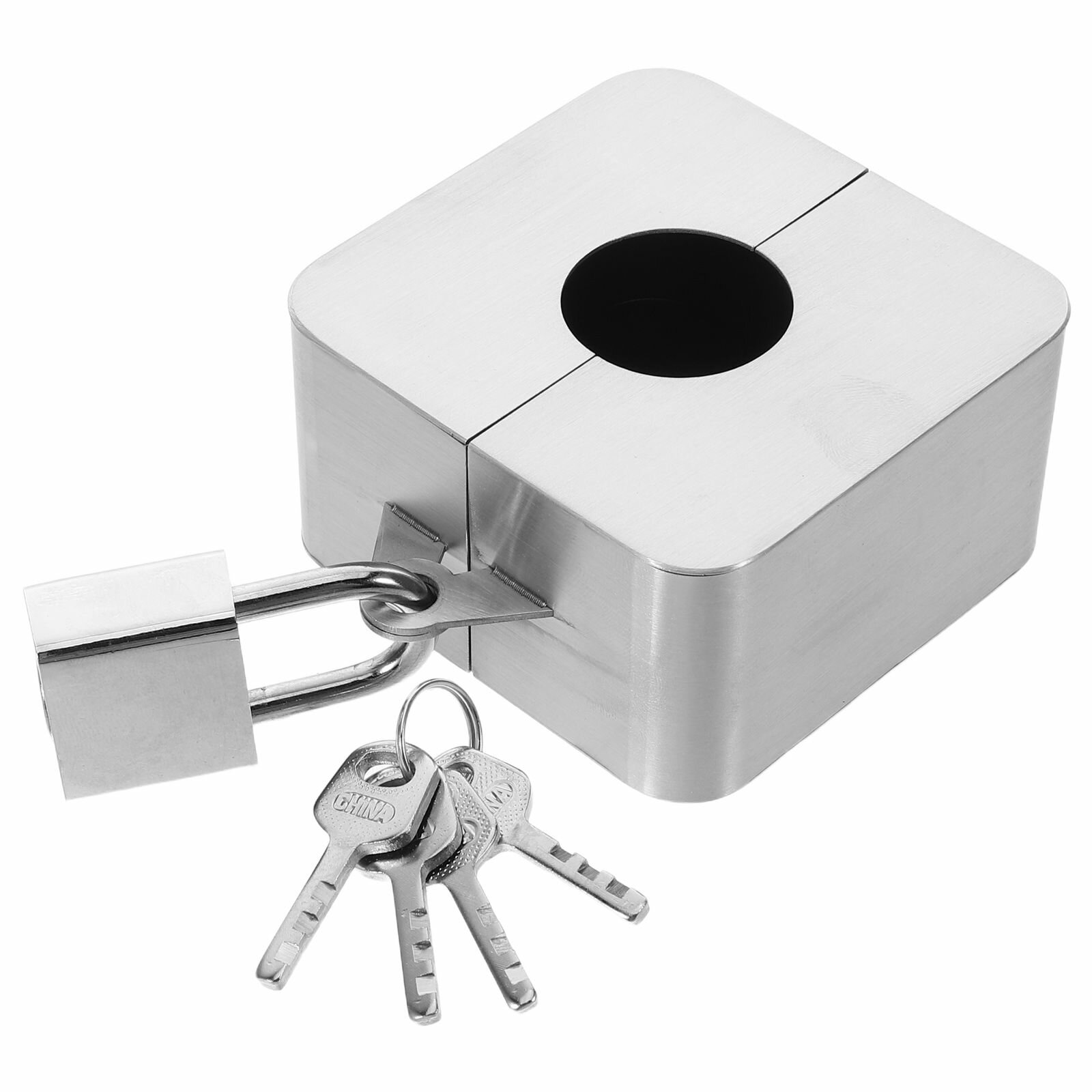 Набор из замков для водяных кранов из нержавеющей стали, серебристый, для садового крана