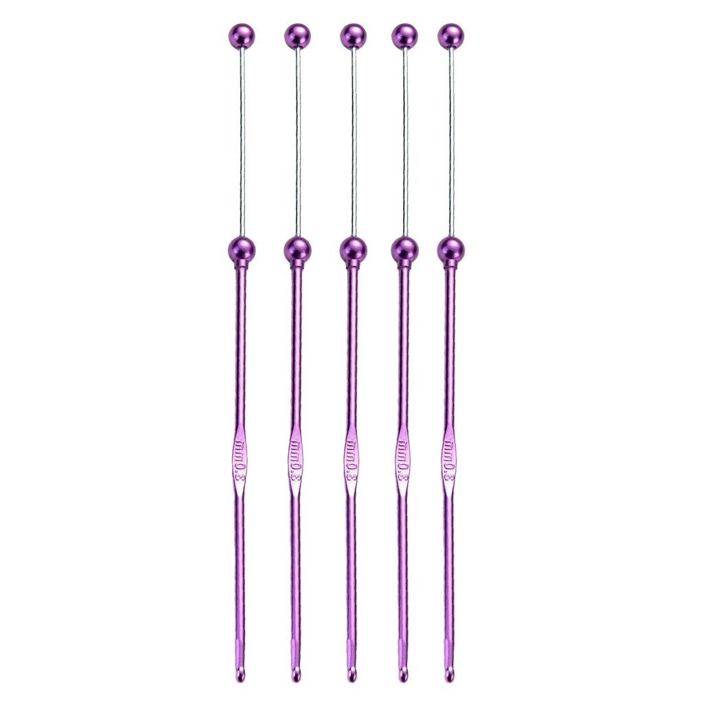 5 шт. Набор металлических игл для вязания крючком Эргономичный вязальный крючок Многофункциональные бусины Вязальная игла Принадлежности для вязания крючком для рукоделия