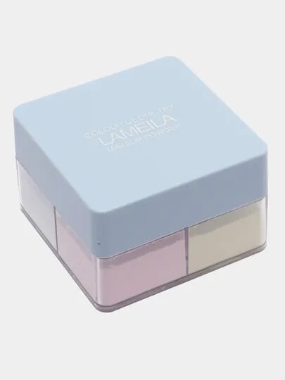 Рассыпчатая четырехцветная пудра для лица Lameila