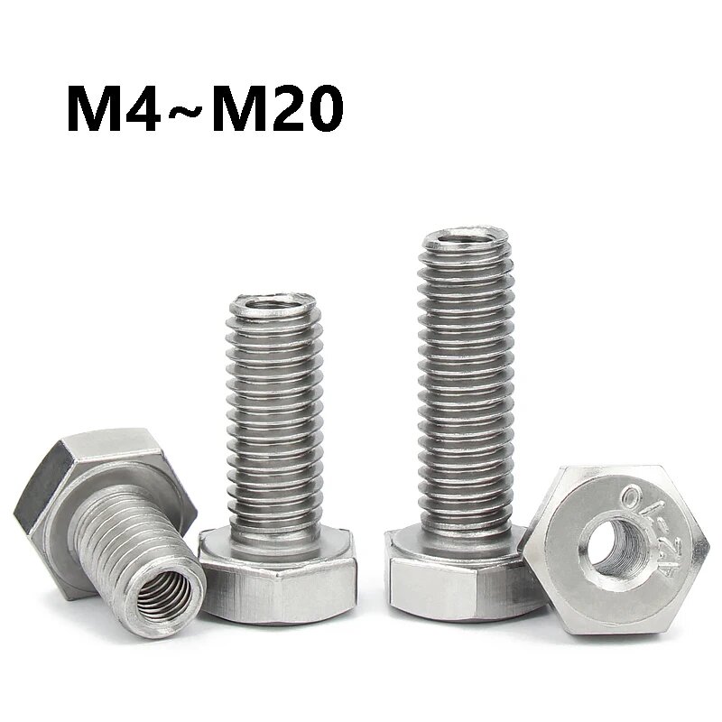 Нержавеющие полые болты M4-M20 с шестигранной головкой M16(1Pcs), 50mm