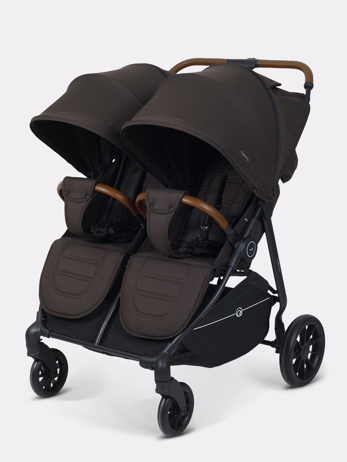 Коляска детская для близнецов всесезонная Rant Twinny RA151 Chocolate 2025