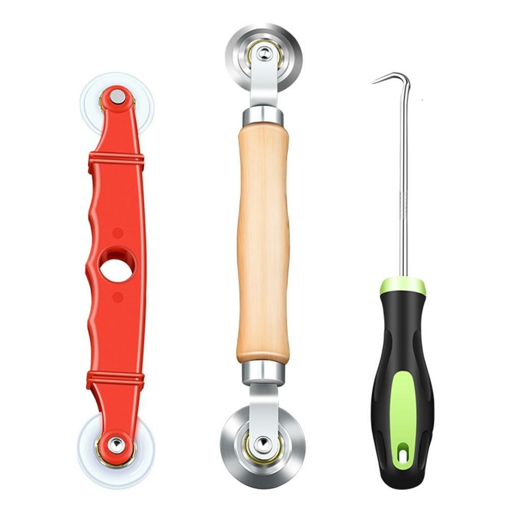 Скрин-инструмент с резиновыми крючками и металло-деревянным корпусом