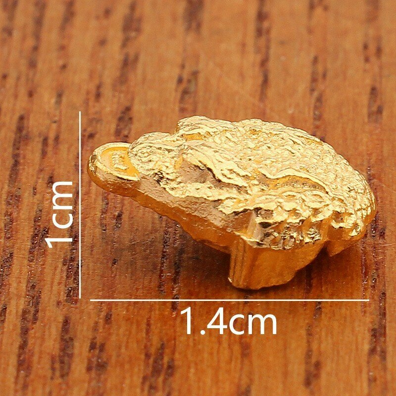 Солидная имитация золота, мини-слиток, золотая пластина, наполнитель для сокровищницы, декор для гостиной, подарок на новоселье, фэн-шуй украшение