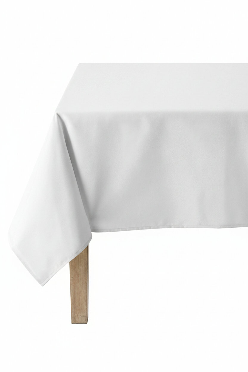 Скатерть Coucke Blanc 180x180см, с тефлоновым покрытием, 100% хлопок, коллекция Essentials