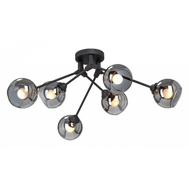 Люстра Vitaluce V4322-1/6PL цвет черный Накаливания, Светодиодные Модерн