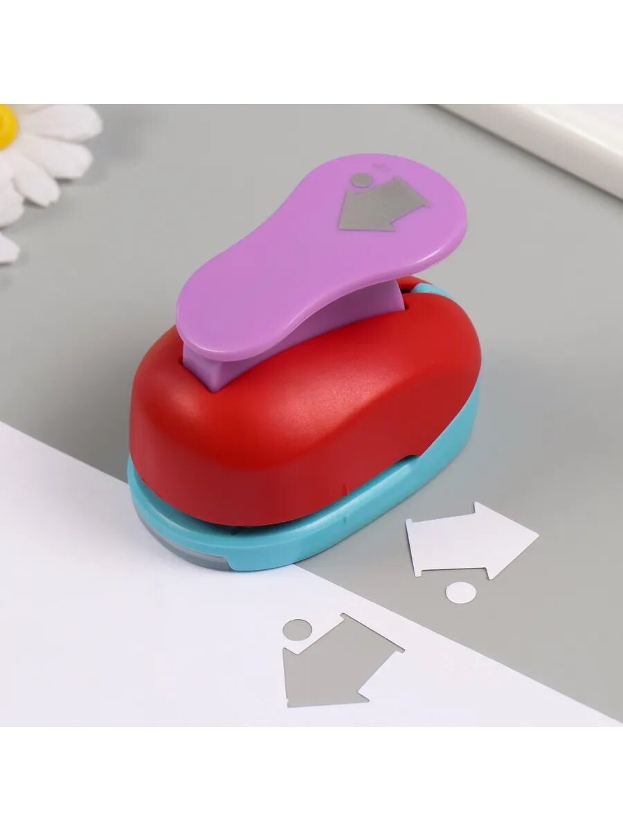 Дырокол фигурный рисунок 3,8х3,8 см "Дом"