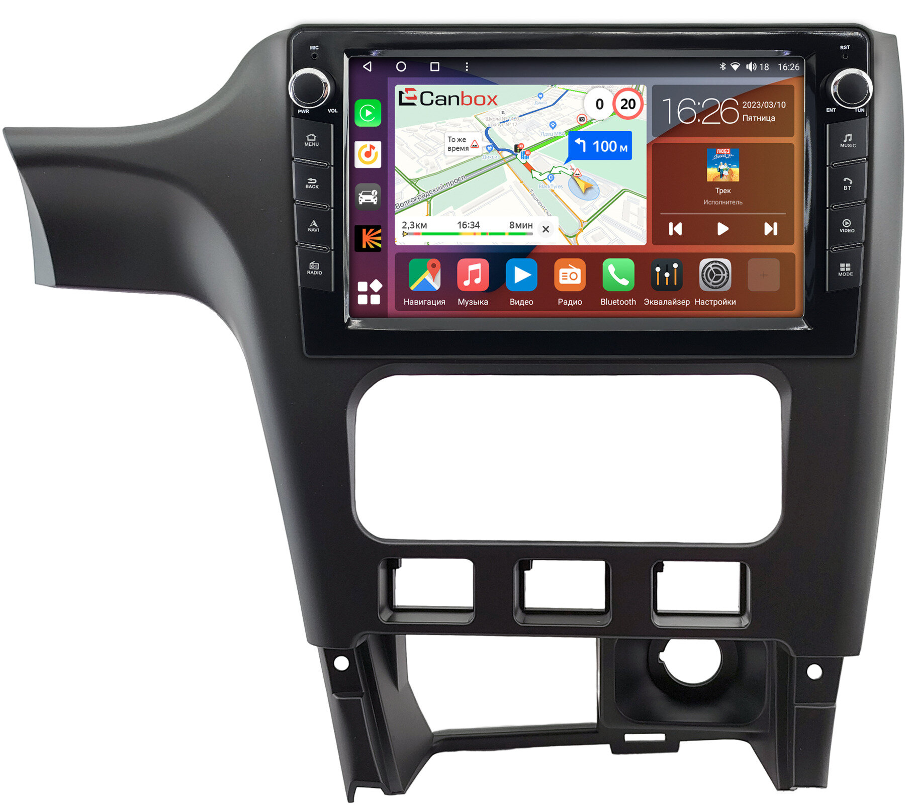 Штатная магнитола Subaru Legacy 3, Outback 2 1998-2004 (левый руль) Canbox H-Line 7824-9-0748 Android 10 (4G-SIM, 6/128, DSP, IPS) С крутилками