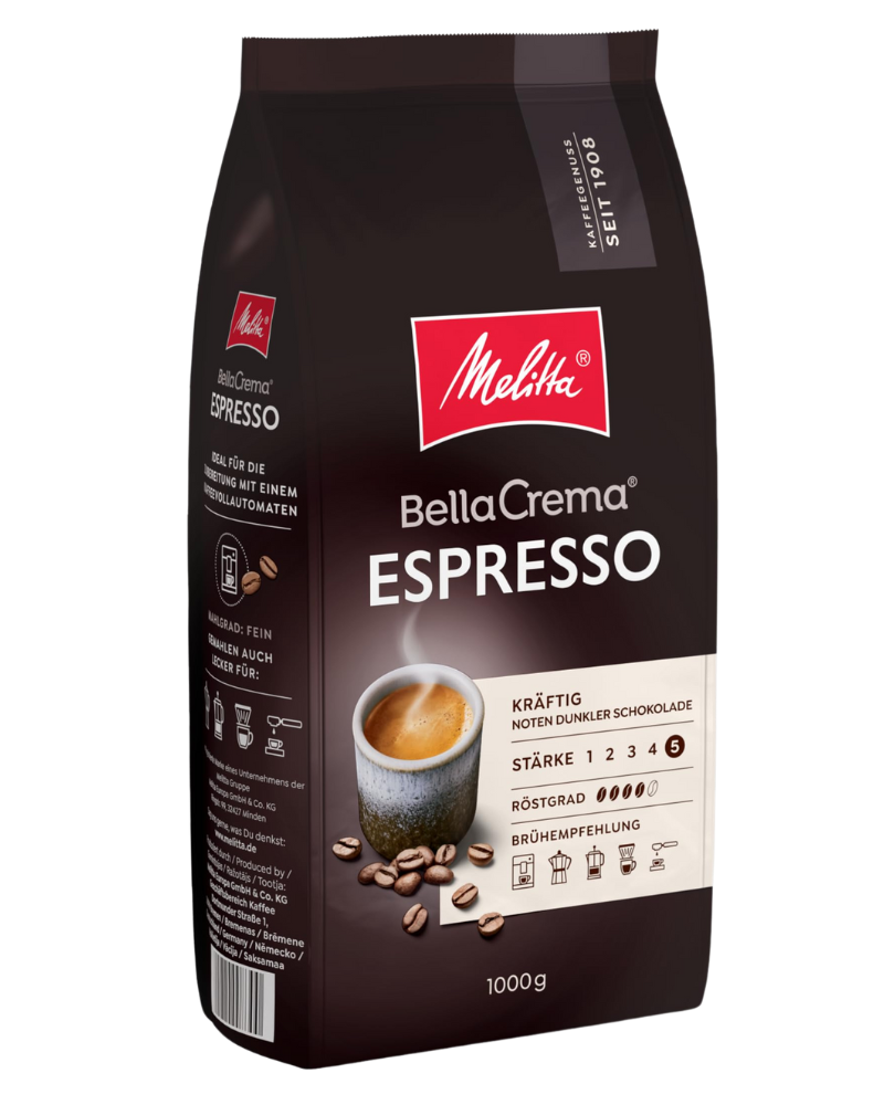 Melitta Bella Crema Espresso кофе в зернах 1 кг пакет (008300)