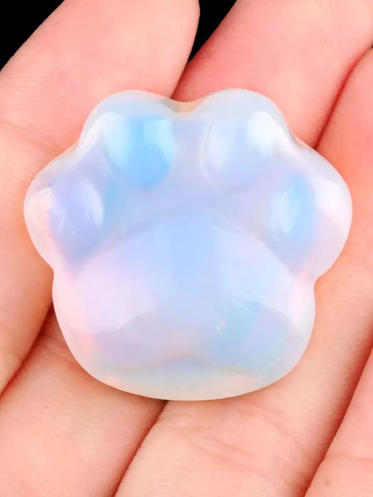 Кристалл из камня, лапка, лунный камень, оберег в подарок