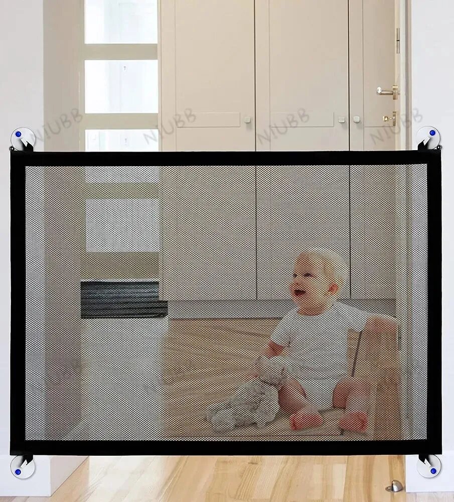 Детская защитная дверь GEALFIS, сетчатая перегородка, ограждение для игр, ограждение для собак, зона безопасности