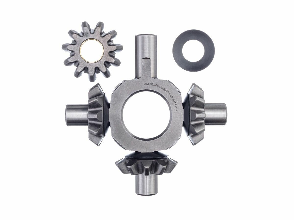 Крестовина КАМАЗ механизма блокировки межосевого дифференциала с сателитами и шайбами в сборе (KFJ3032)