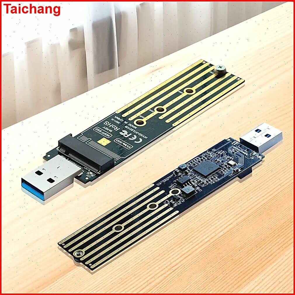 Даптер NVMe-USB 10 Гбит/с USB 3.1 Gen 2-M.2 NVMe SATA SSD-адаптер-конвертер (двойной протокол)