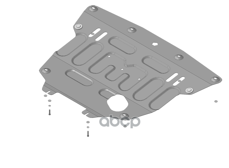 Защита картера двигателя, КПП (1,5 мм, сталь) для Lada Vesta Cross седан/универсал 2017-2022, Lada Vesta седан/универсал 2015.