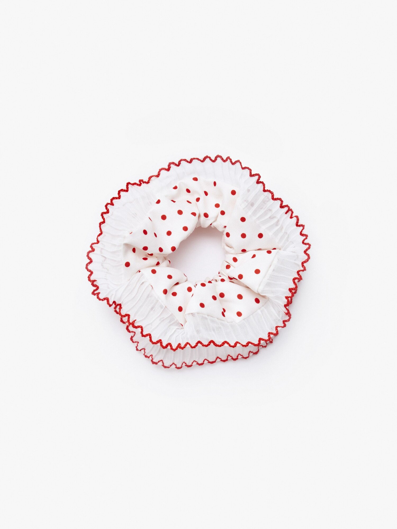 Резинка для волос объемная текстильная нарядная