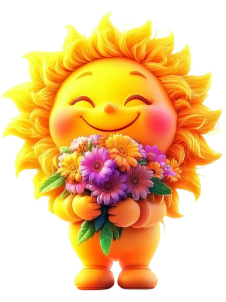 Термомонаклейка "Солнечный человечек" 9см*11см