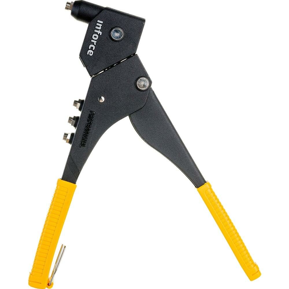 Литой ручной заклепочник Inforce поворотный 360 град, 2.4-4.8 мм 06-14-11