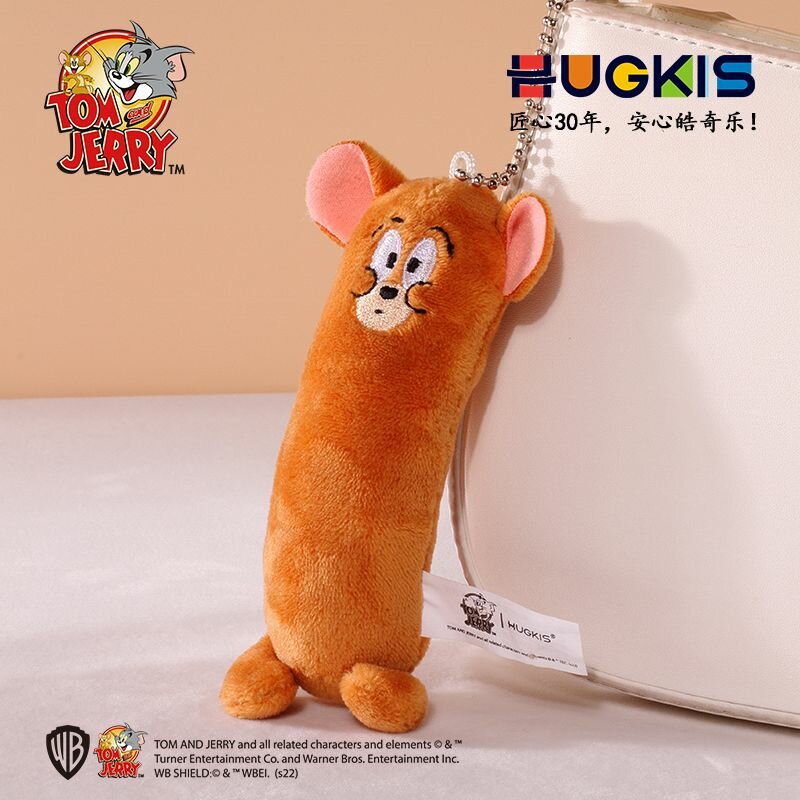 Официальный кулон Том и Джерри, плюшевая игрушка Тома, брелок для сумки, плюшевая игрушка Джерри