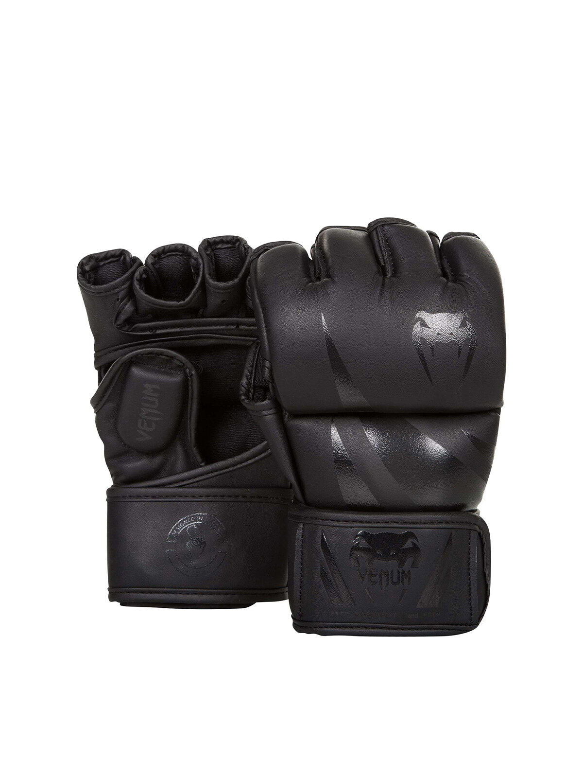 Перчатки ММА Venum Challenger Neo Black M, унисекс, искусственная кожа