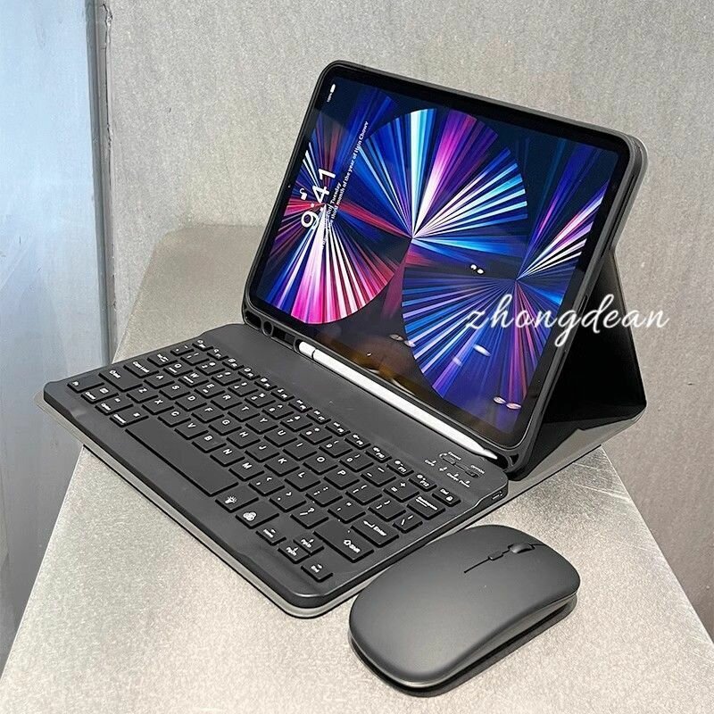 Беспроводная Bluetooth-клавиатура, бесшумная, легкая, портативная мышь для мобильных телефонов, iPad, планшетов, Android, Apple, iOS.