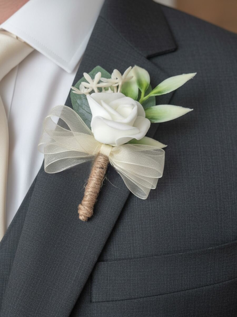 Бутоньерка для жениха или свидетеля
