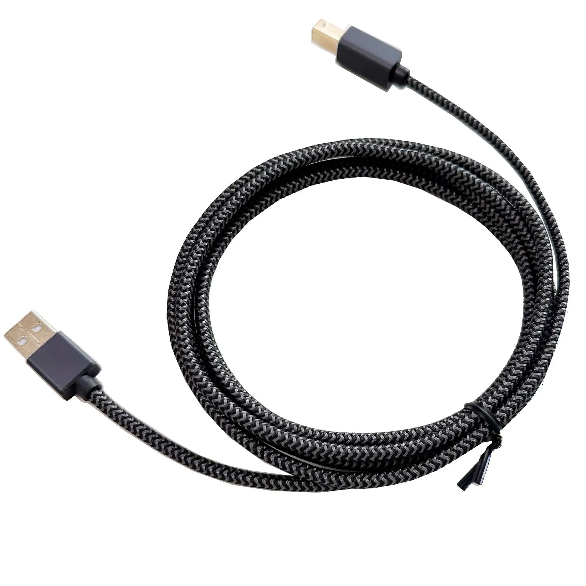 USB кабель 6m Black gray для принтера — фото 1