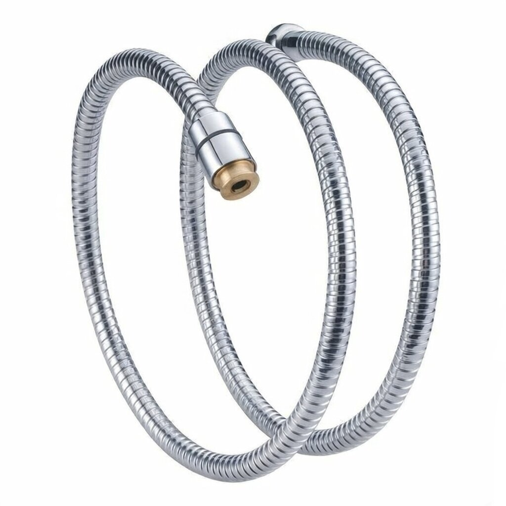 Душевой шланг D&K "DC1200901", длина 150см, хром, металлическая оплетка