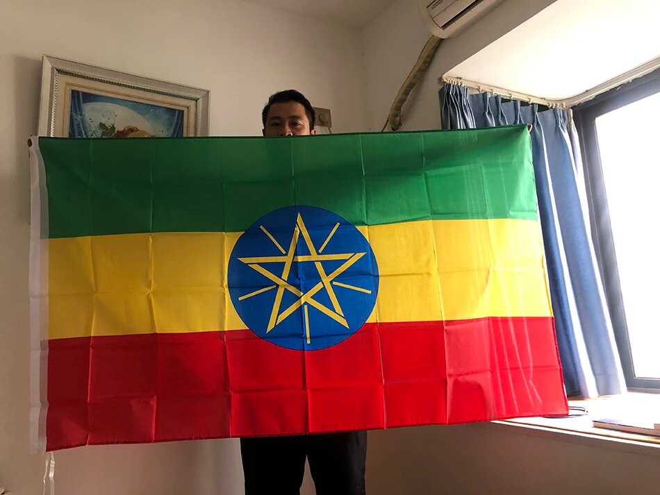 Флаг Эфиопии SKY Flag 90x150 см из полиэстера
